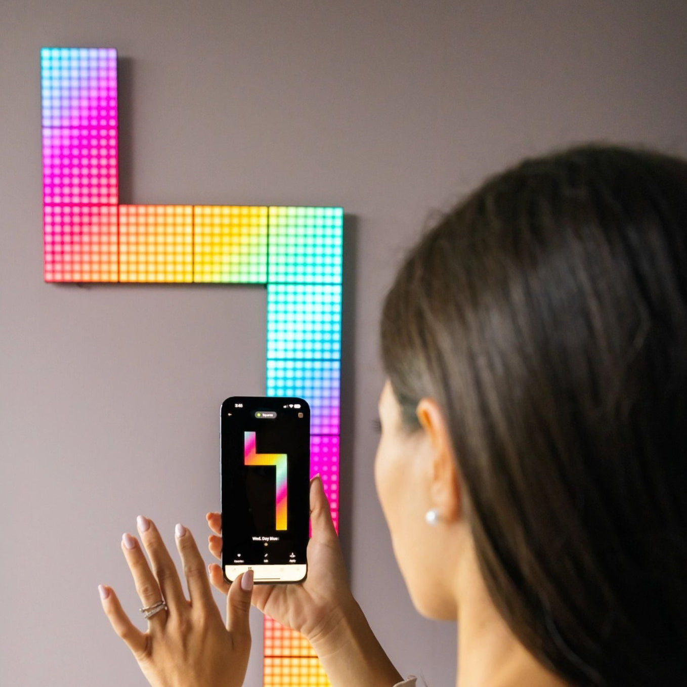 Twinkly Squares RGB LED Panel, 16x16cm • Sonstige bei LEDs.de